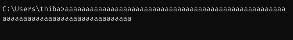 Long commands wrap around instead of going to a new line with WSL ...