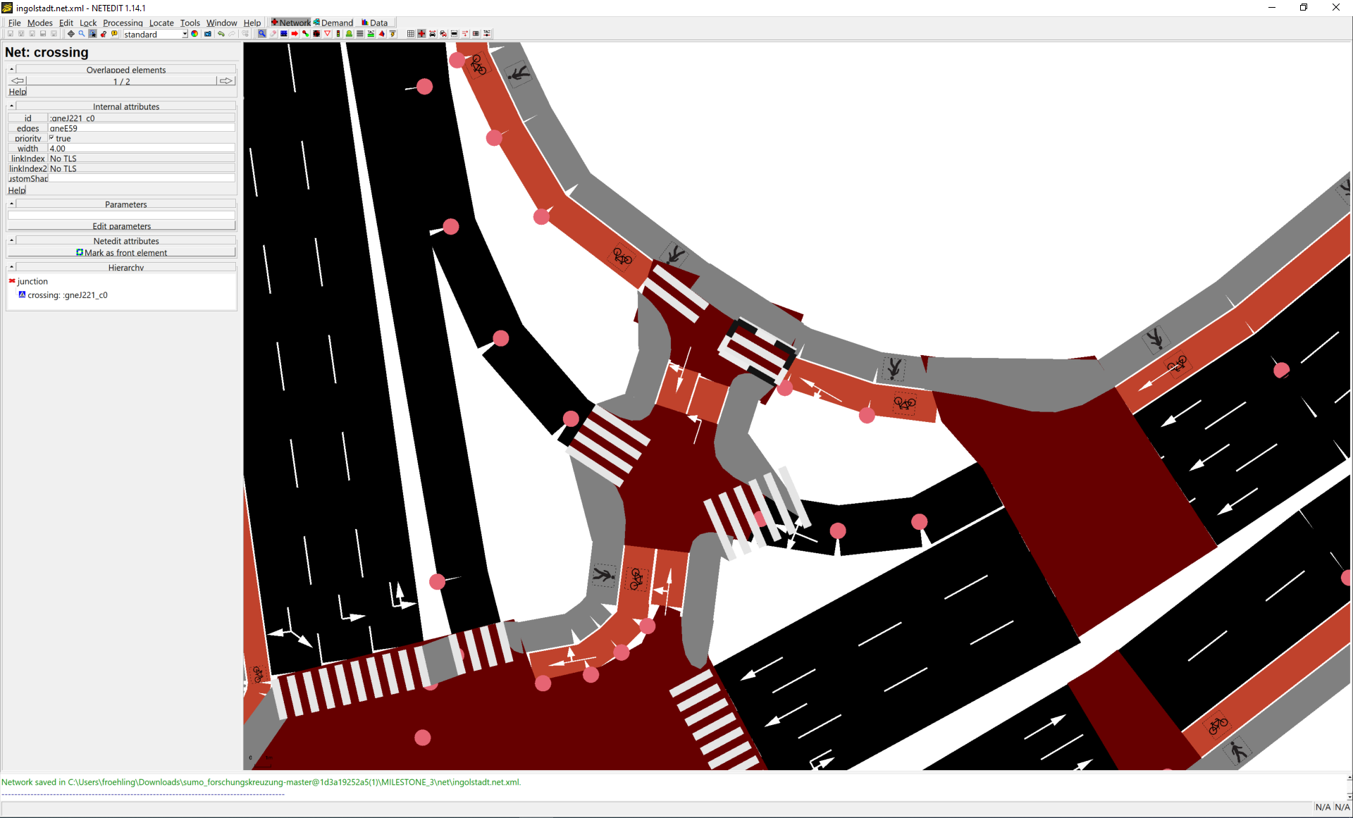 Issues on creating crossings · Issue #11826 · eclipse-sumo/sumo · GitHub