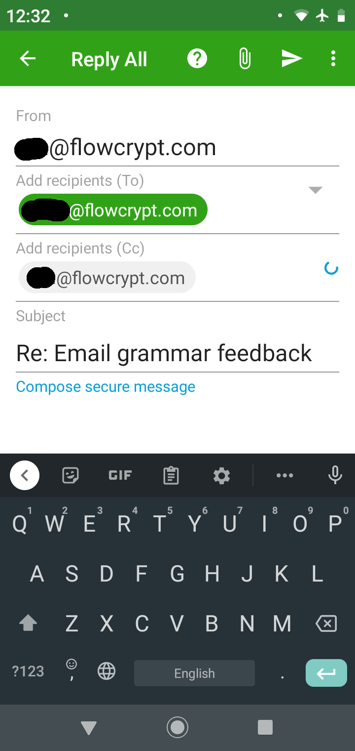 sometimes - my own email wrongly in cc when I click reply · Issue #1392 · FlowCrypt/flowcrypt ...