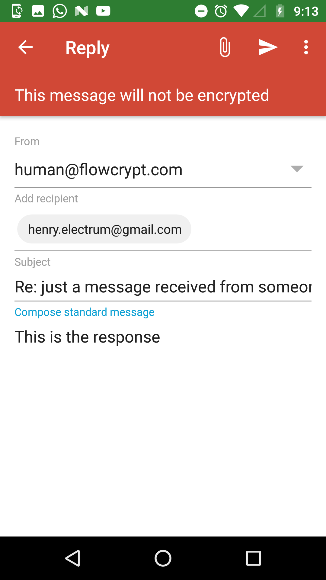 reply does not get attached to gmail conversation · Issue #145 · FlowCrypt/flowcrypt-android ...