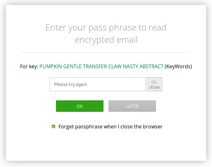 hitting escape should dismiss passphrase dialog in gmail · Issue #1733 · FlowCrypt/flowcrypt ...
