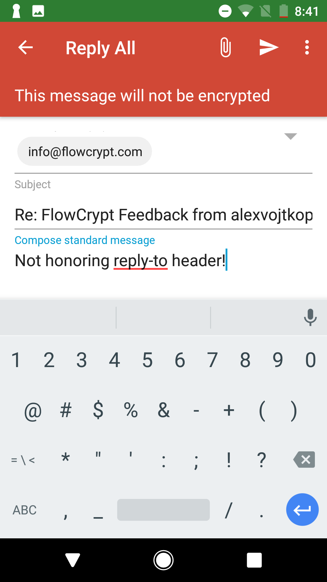 honor reply-to header · Issue #602 · FlowCrypt/flowcrypt-android · GitHub