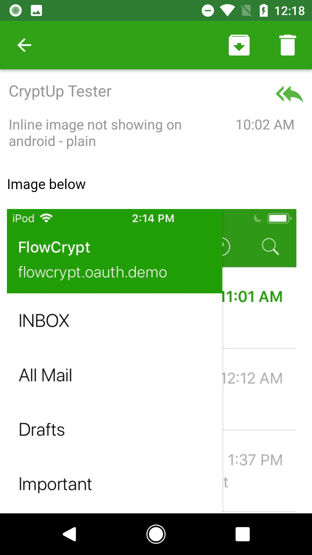 plain email images not showing properly · Issue #673 · FlowCrypt/flowcrypt-android · GitHub