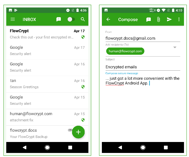 Add a feedback action button to all screens · Issue #680 · FlowCrypt/flowcrypt-android · GitHub
