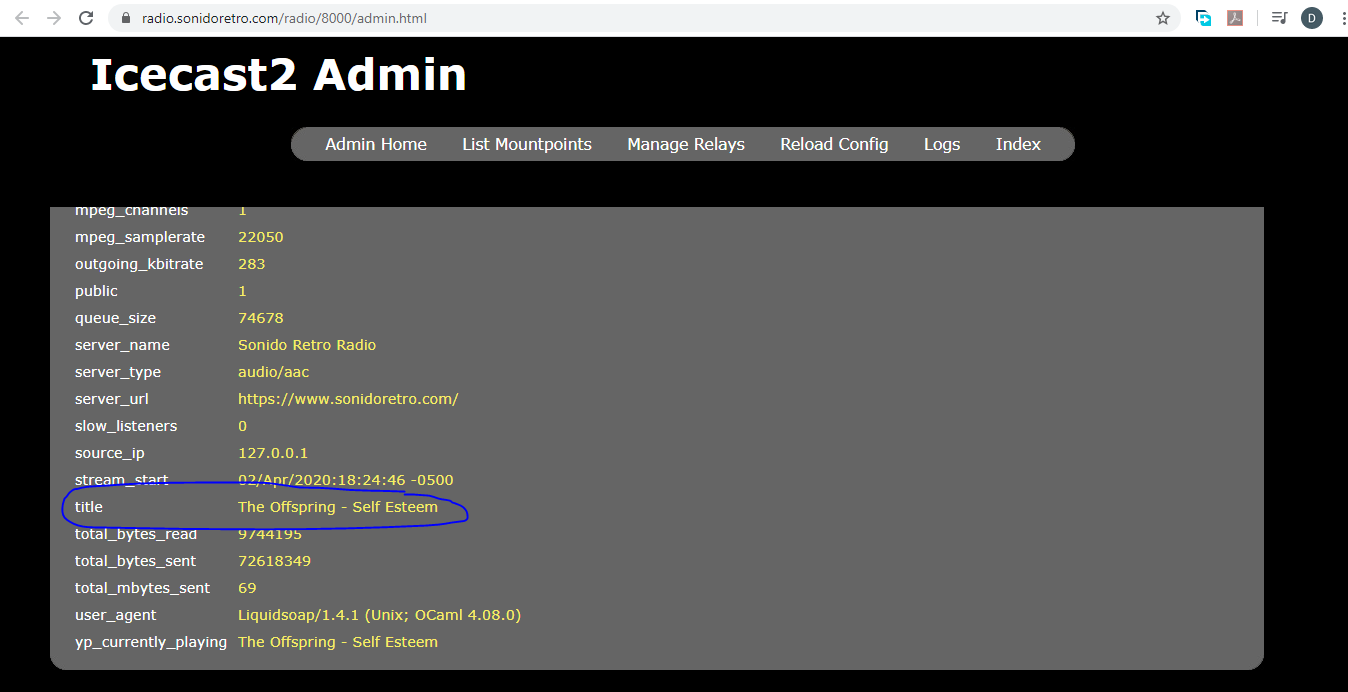 Change in the metadata title field. · Issue #2622 · AzuraCast/AzuraCast · GitHub
