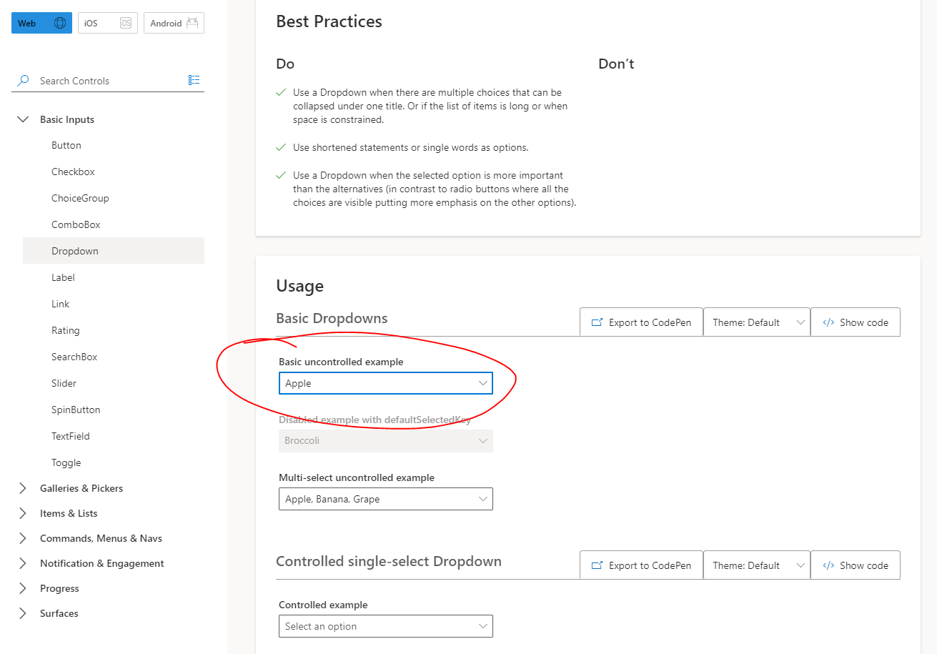 Narrator reads page's title before Dropdown's contents · Issue #12525 · microsoft/fluentui · GitHub