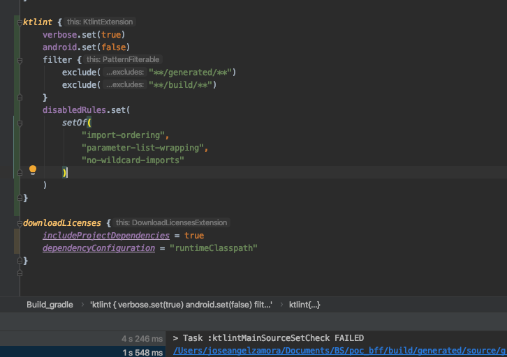 Exclude files are still analysed · Issue #884 · pinterest/ktlint · GitHub
