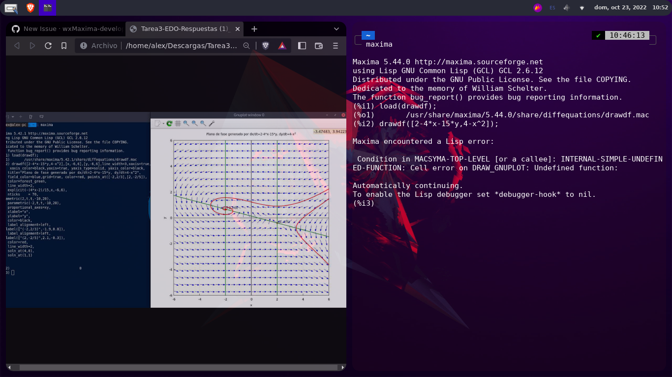 Problem using drawdf package in Maxima 5.44.0 (on Debian 11.5) compared to version 5.42.1 (on ...