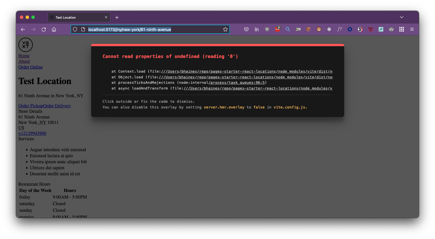 Broken dev server homepage links · Issue #271 · yext/pages · GitHub