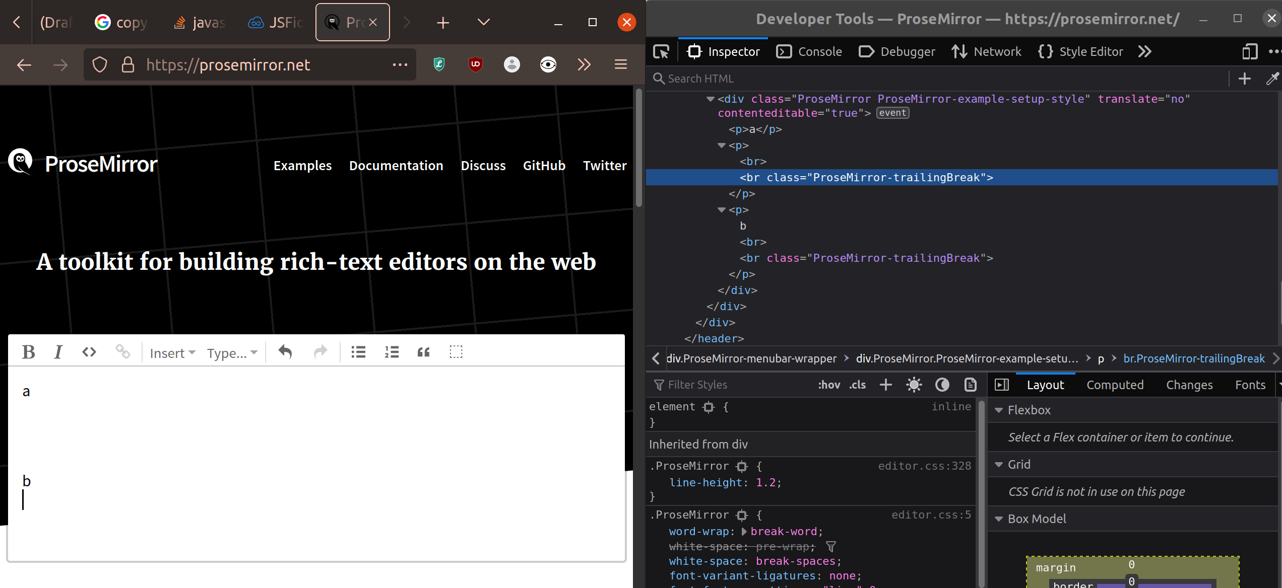 Copy multiline text from contenteditable to prosemirror spoils linebreaks · Issue #1218 ...
