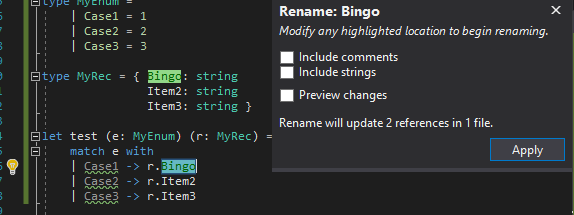 Visual Studio's "Rename" doesn't work properly for enumeration values ...