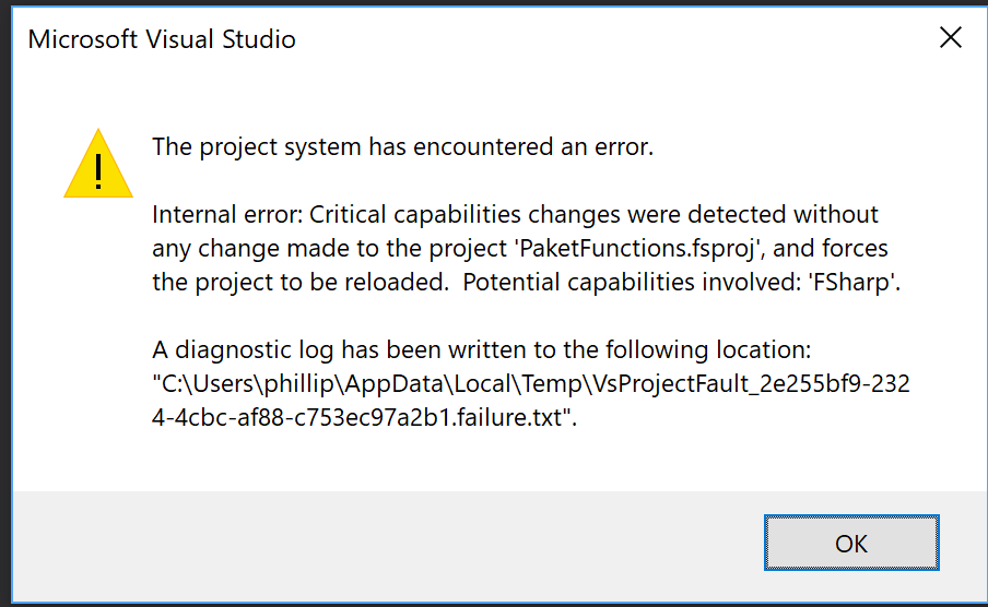 No intellisense work with Paket on NET Standard 2 · Issue #4085 · dotnet/fsharp · GitHub