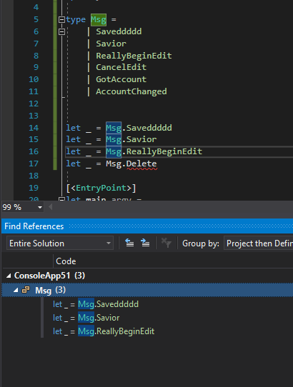 Got to declaration, highlight symbol, find usages, etc. do not work on ...