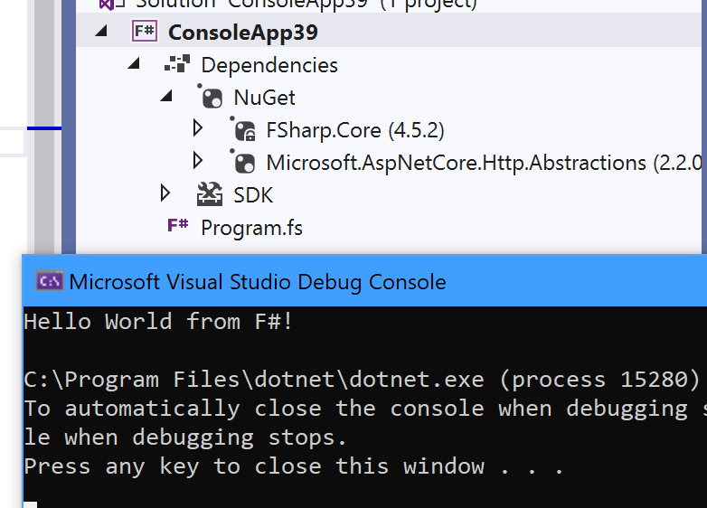 "error FS3160: Problem reading assembly" when referencing Microsoft.AspNetCore.Http.Abstractions ...