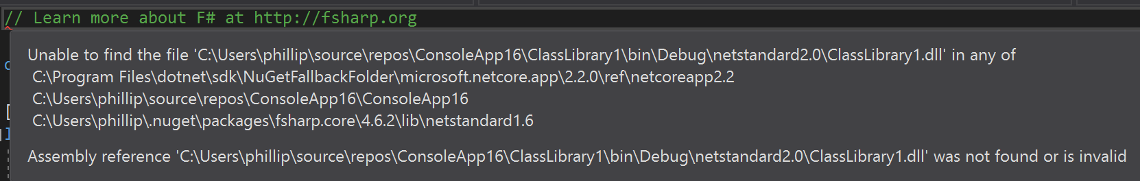 F# references C# interop not working correctly under dotnet core/sdk · Issue #4000 · dotnet ...
