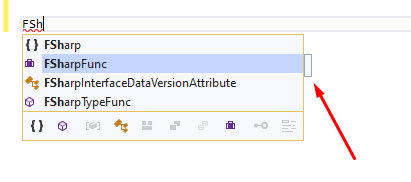 No description for FSharpFunc in completion window · Issue #7375 · dotnet/fsharp · GitHub