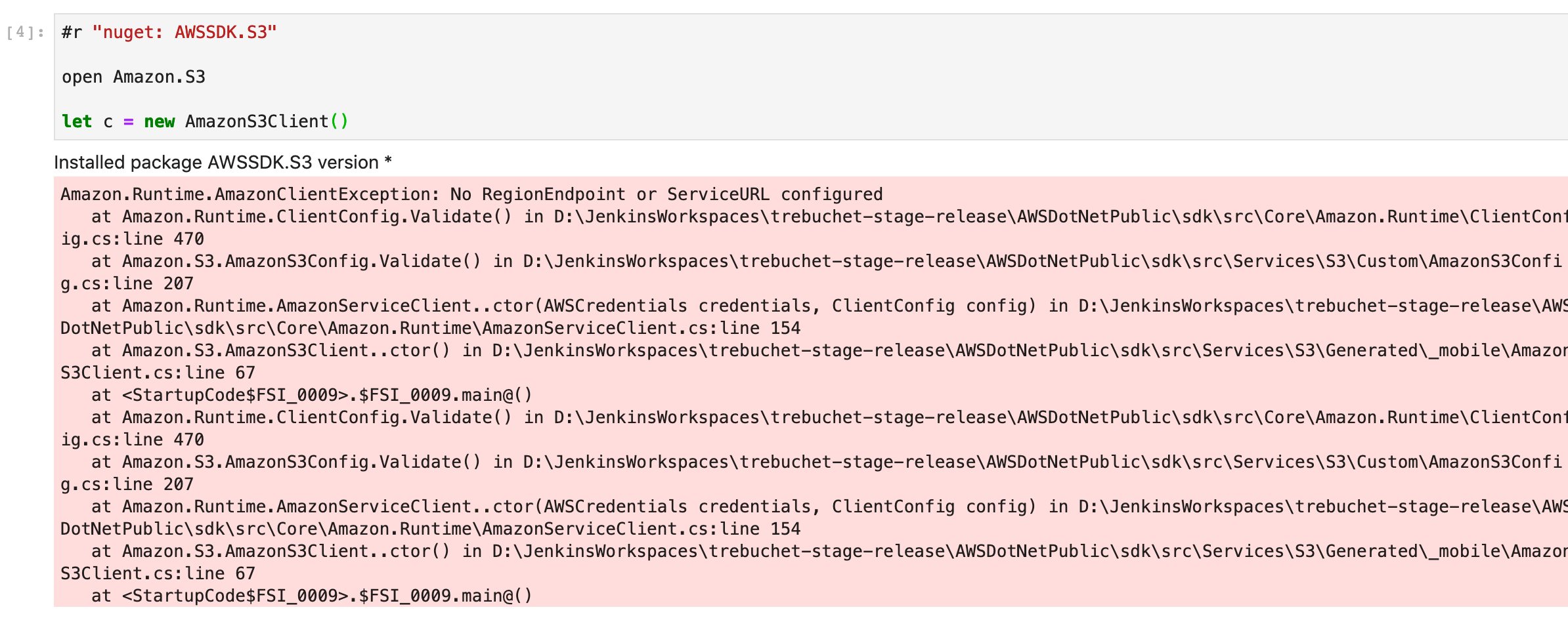 Can't use some types in `dotnet fsi` due to missing `System.Diagnostics ...