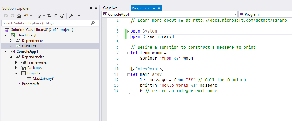 Cannot reference C# .NET Standard project from F# .NET Core project in VS dogfood build · Issue ...