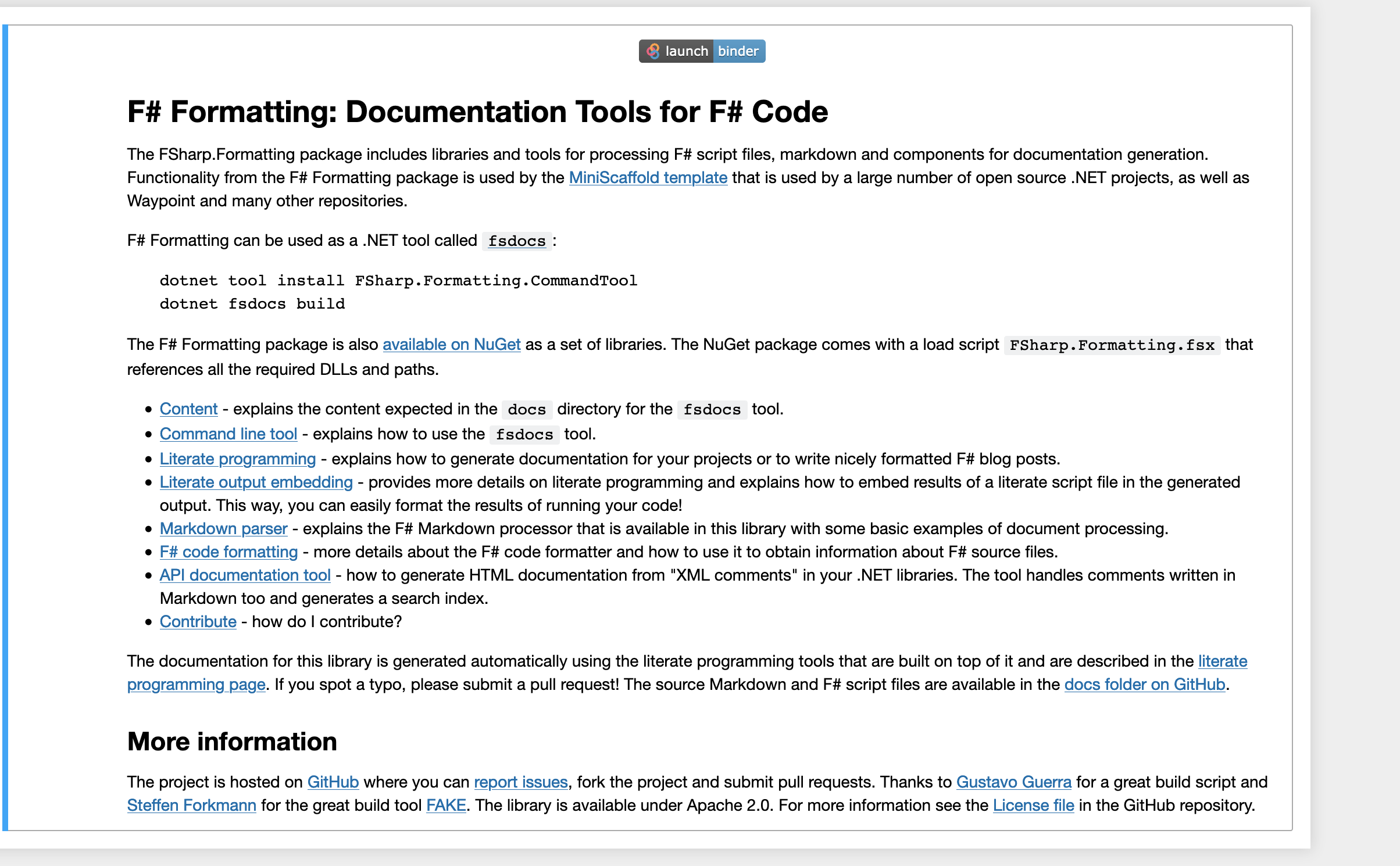 Why is there a binder badge in the index of the docs? · Issue #567 · fsprojects/FSharp ...