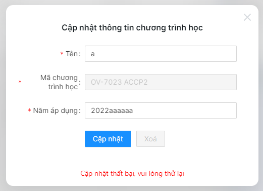[Bug]: Chưa hiển thị validator của create và update Course family · Issue #43 · FPT-NMTung ...