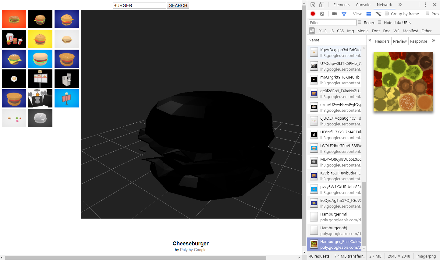 search-sample: texture downloaded but doesn't apply into mesh, shown as black. · Issue #7 ...