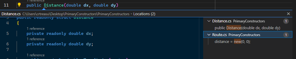 Search for instances of Primary Constructor usage · Issue #70436 · dotnet/roslyn · GitHub