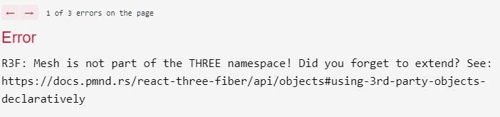 R3F: (SomeElement) is not part of the THREE namespace! [BUG] · Issue #1735 · framer/motion · GitHub
