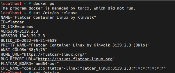 Docker is not running on flatcar as torcx is inactive · Issue #1121 · flatcar/Flatcar · GitHub