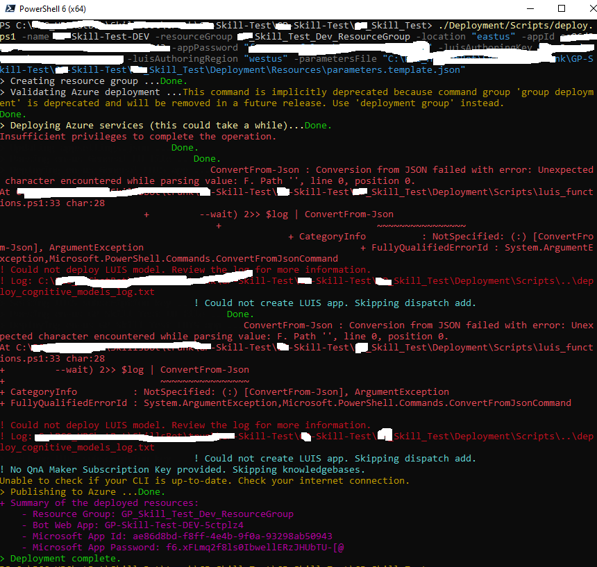 VA and Skill deploy script not working · Issue #3303 · microsoft/botframework-solutions · GitHub