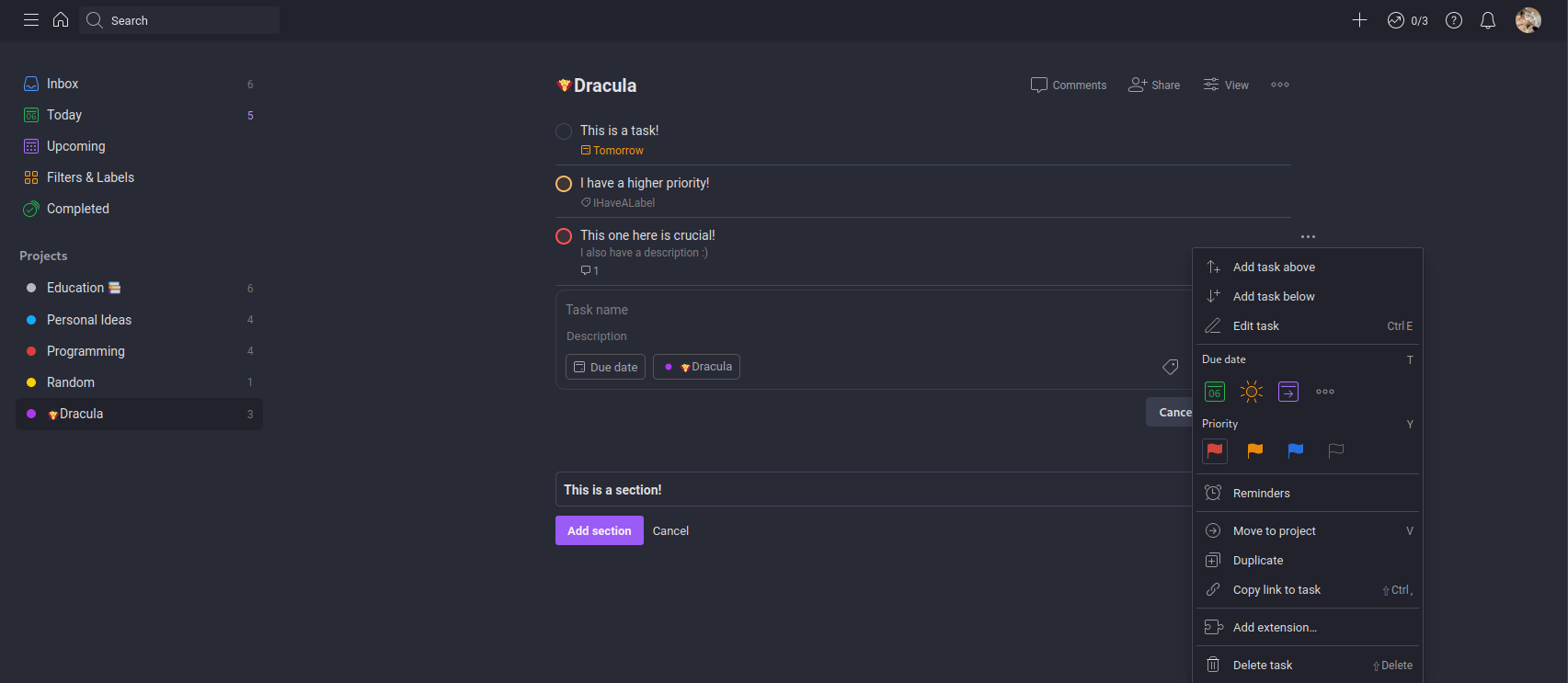 New Theme: Todoist · Issue #802 · dracula/dracula-theme · GitHub