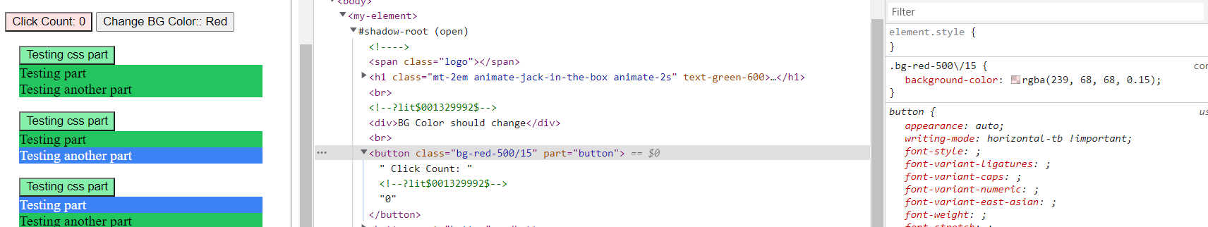 Colors with opacity are not escaped in shadow-dom mode · Issue #739 · unocss/unocss · GitHub