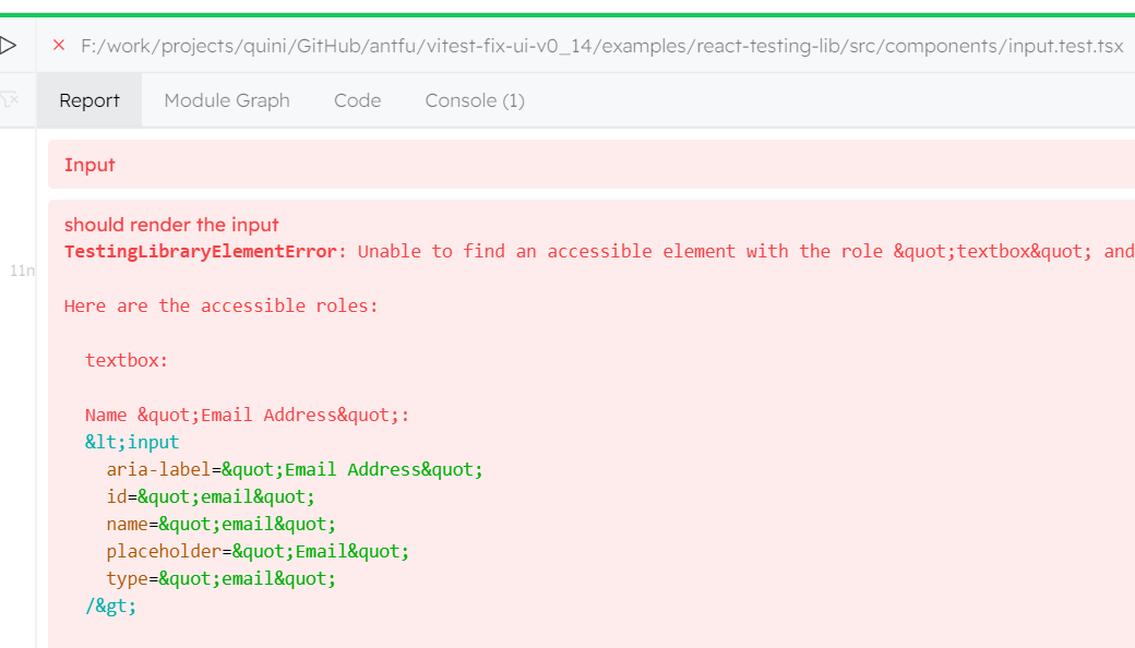 Vitest Ui Doesnt Log Html Correctly In The Console Log Tab · Issue 6448