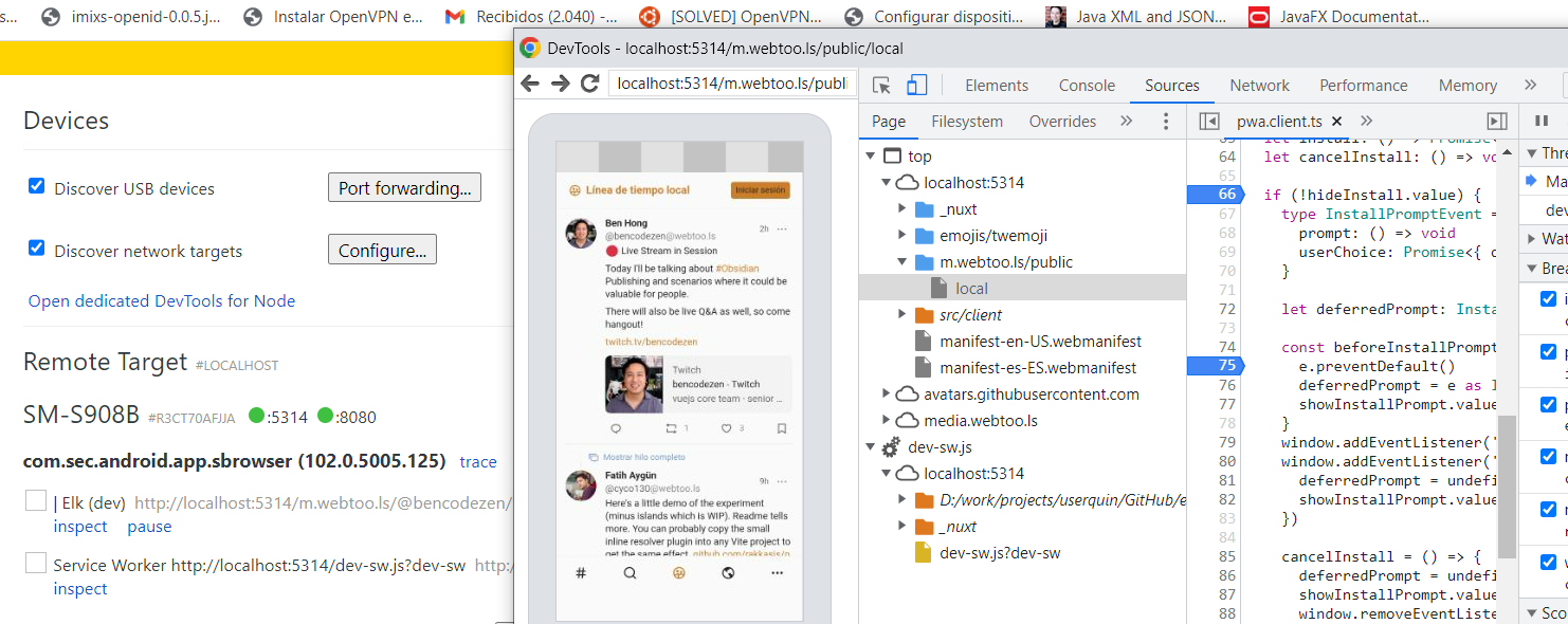 Elk does not offer PWA Install on Samsung Internet, Android · Issue #1435 · elk-zone/elk · GitHub