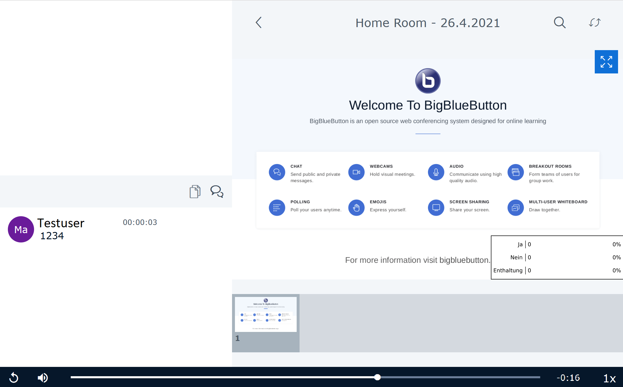 BBB 2.3 RC1: Survey results in chat are not being shown in the recording. · Issue #12150 ...