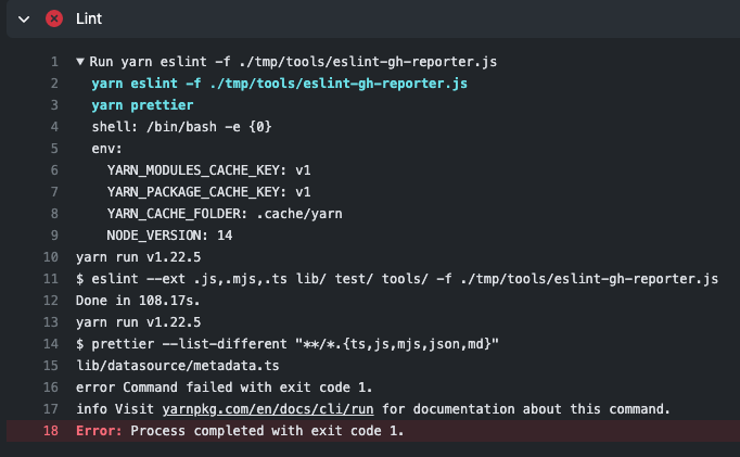 CI: fix lint error visibility · Issue #8408 · renovatebot/renovate · GitHub