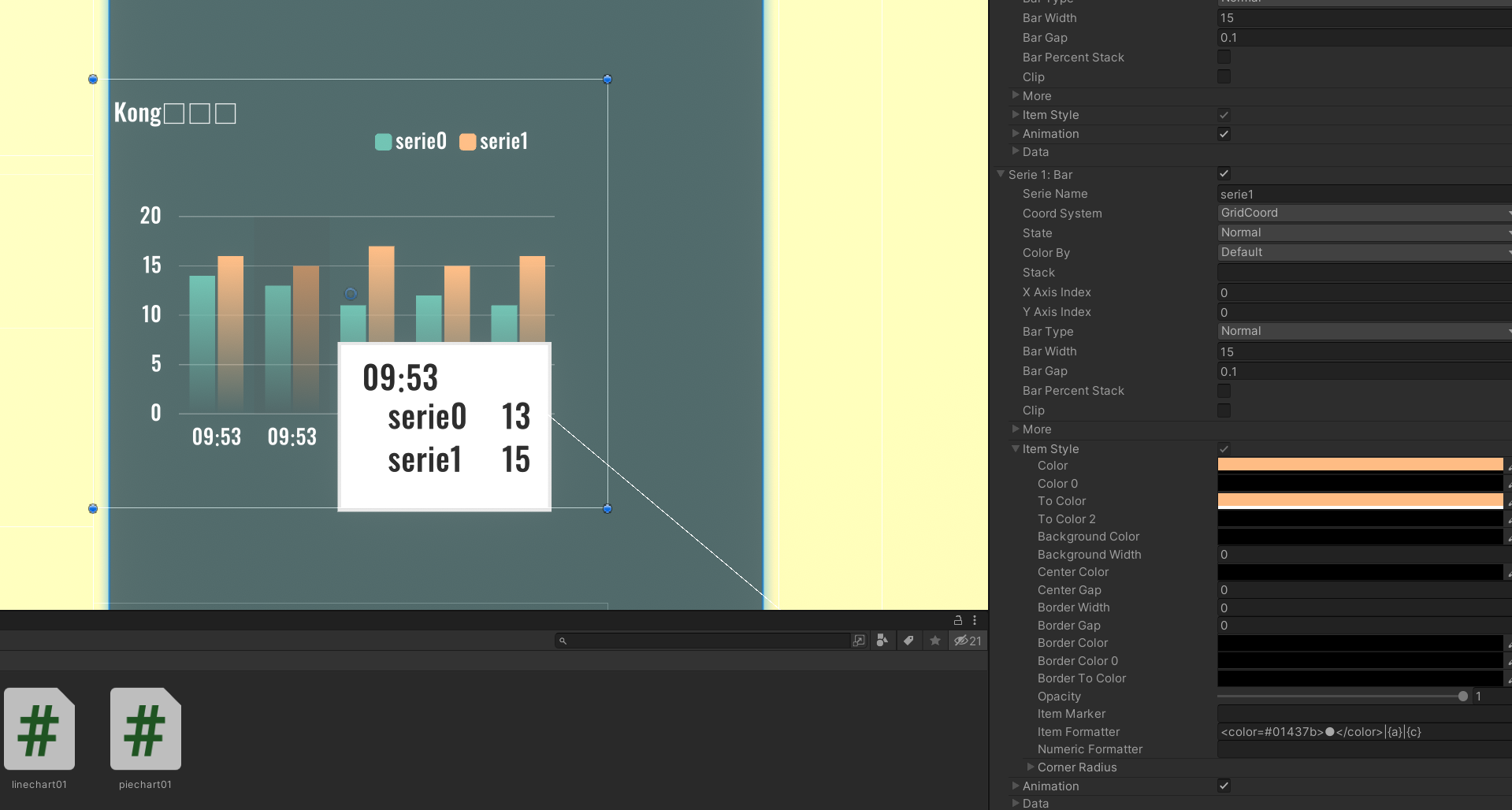 在柱状图使用透明渐变色时,tooltip数据项前的小圆点颜色也会变透明,如何解决 · Issue #229 · XCharts-Team/XCharts · GitHub