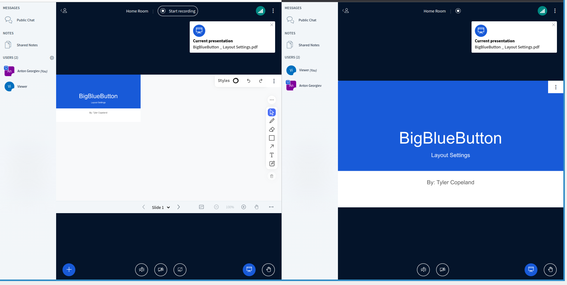 Newly switched presentation shown differently to presenter · Issue #16140 · bigbluebutton ...