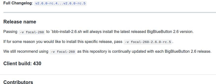 wrong infos GitHub Release Mail · Issue #16887 · bigbluebutton/bigbluebutton · GitHub
