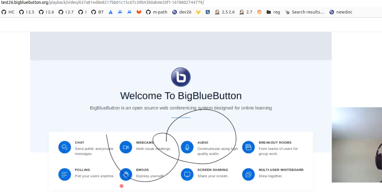 26 Rc7 Webcamsscreenshare Dont Show Up In Recording · Issue 17013 · Bigbluebutton
