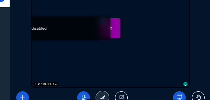 The indicator for disabled self view should hide on webcam unshare · Issue #17945 ...