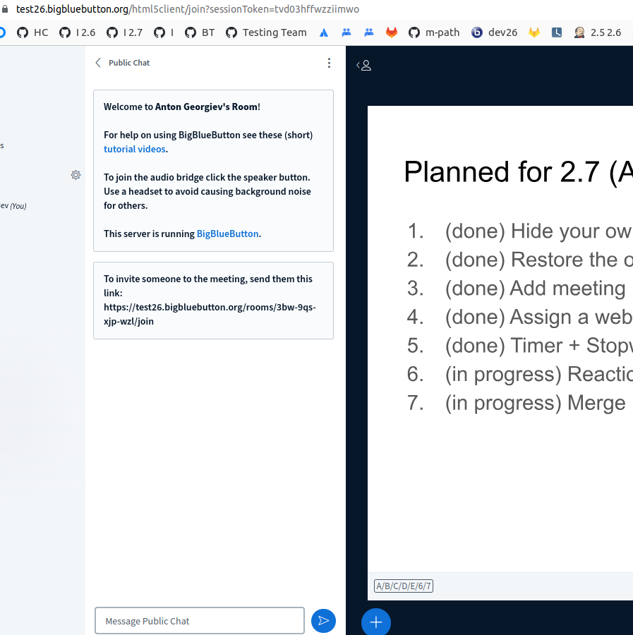 Quick poll with lots of options shows numbers mixed with the ABCD ...