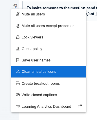Reintroduce (gear icon) -> "Clear all status icons" for moderators ...