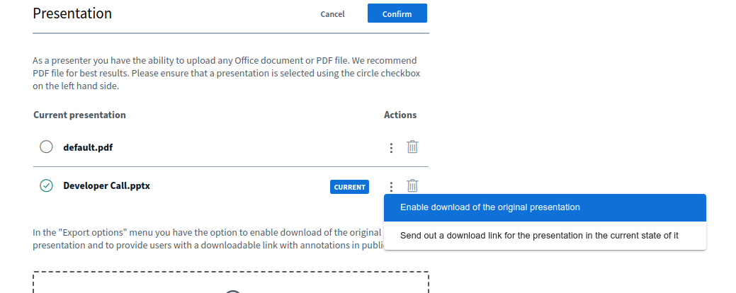 Further Extend Downloading Of Original Presentation Feature · Issue 18449 · Bigbluebutton 