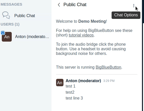 "Save chat" does not have effect in html5 · Issue #4993 · bigbluebutton/bigbluebutton · GitHub