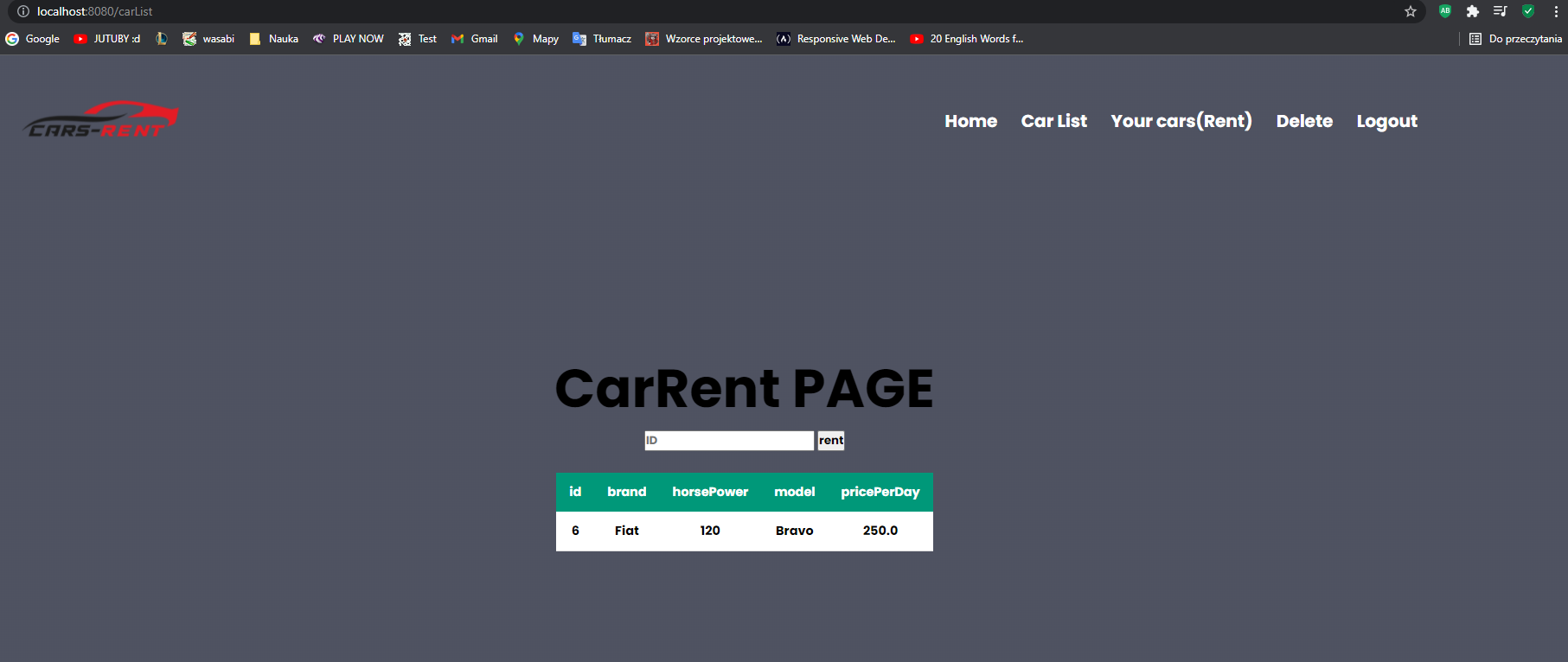 Github Dziwiszgit Carrepo