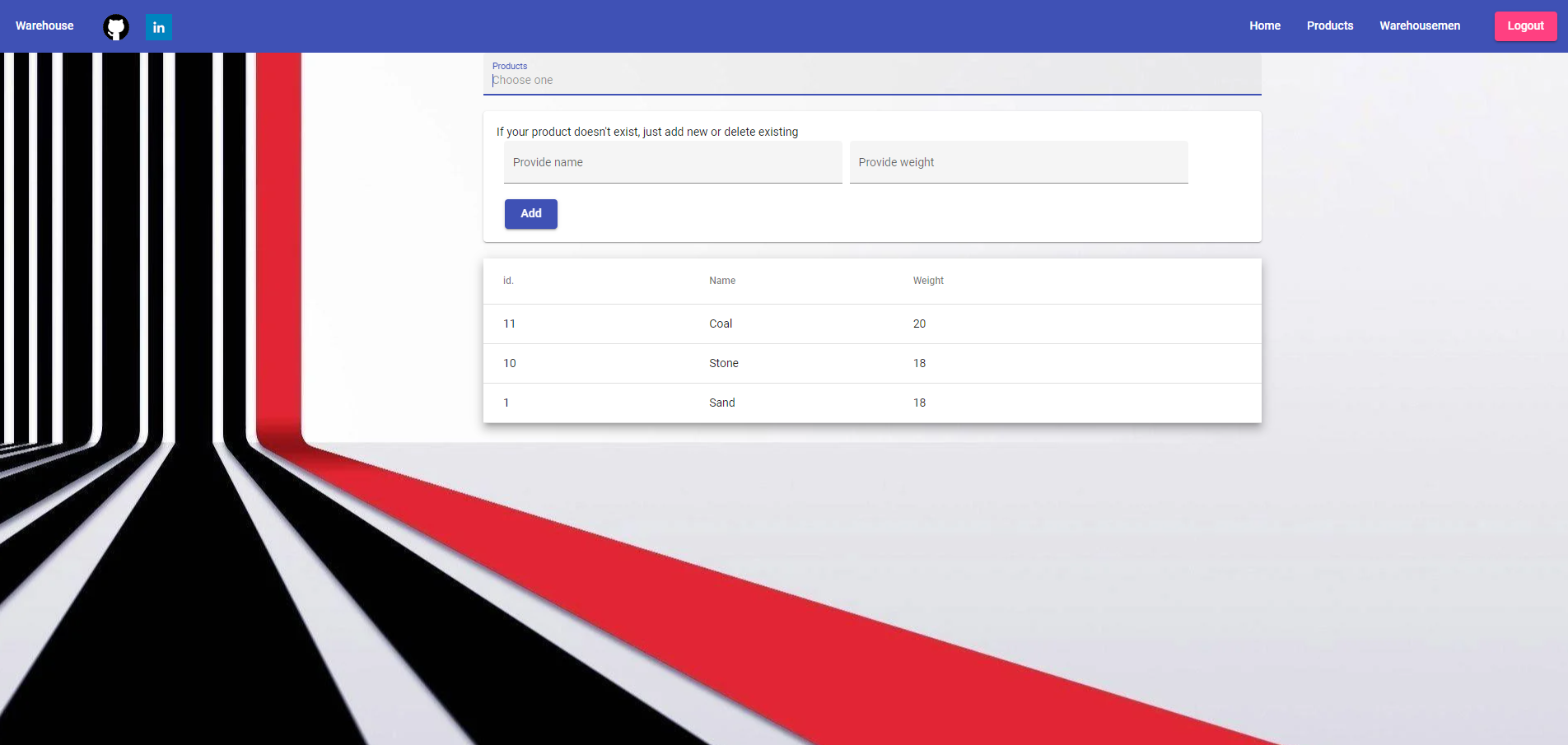 Github Dziwiszgit Warehouse Angular