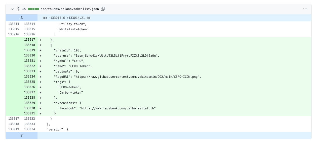 Update token name and remove token · Issue #25975 · solana-labs/token-list · GitHub