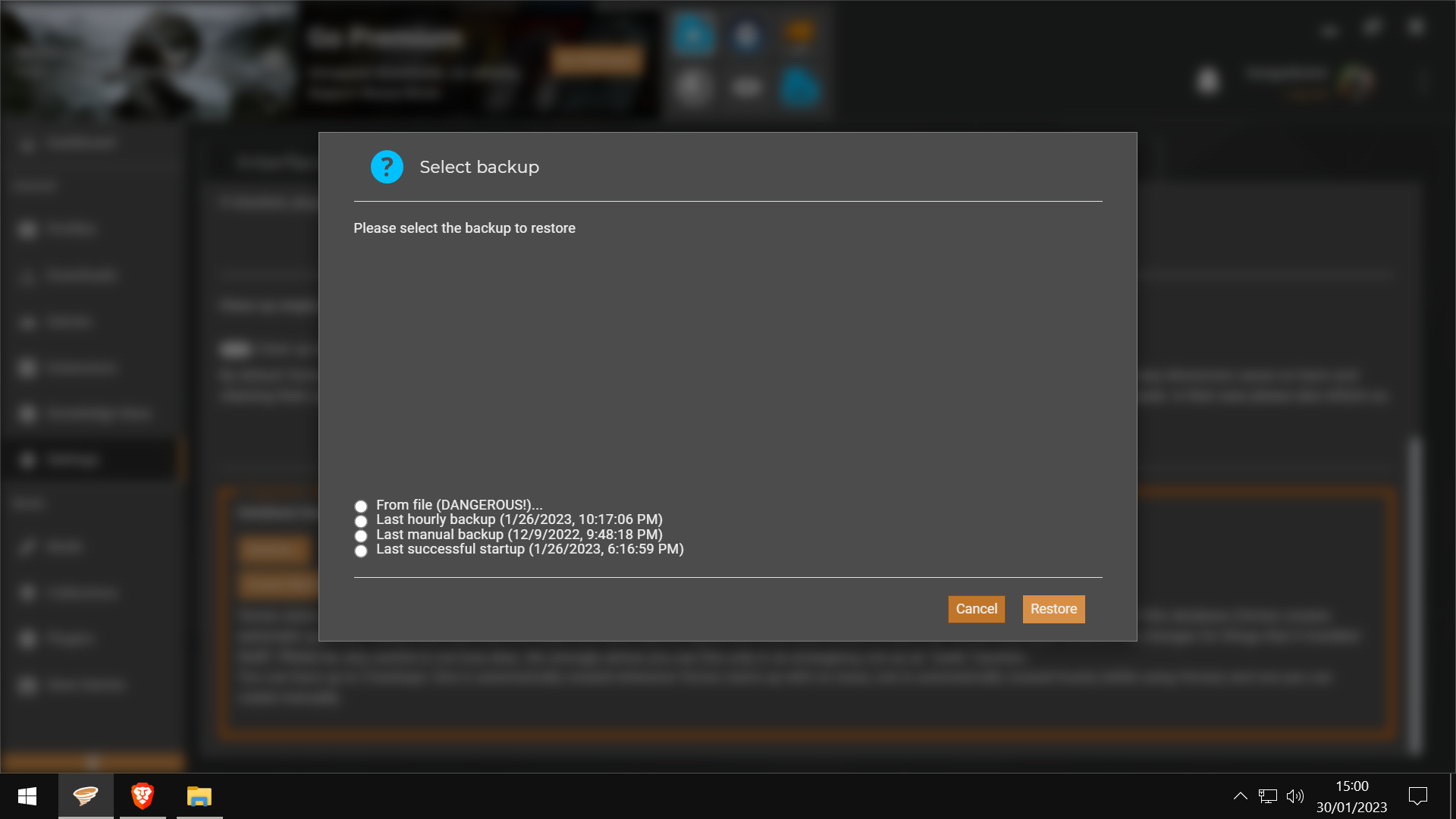 Bug Report - Other: Failed to create state backup · Issue #13933 · Nexus-Mods/Vortex · GitHub