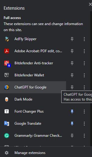 Nothing shows up when searching · Issue #201 · wong2/chatgpt-google-extension · GitHub
