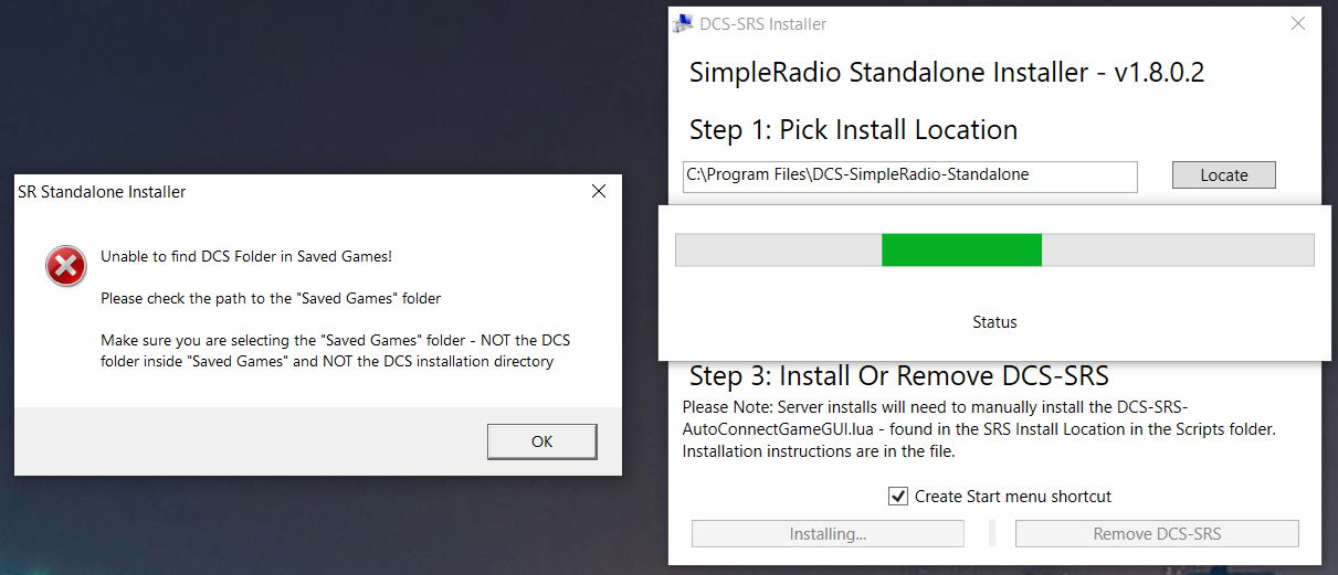 Installer not detecting steam edition · Issue #453 · ciribob/DCS-SimpleRadioStandalone · GitHub